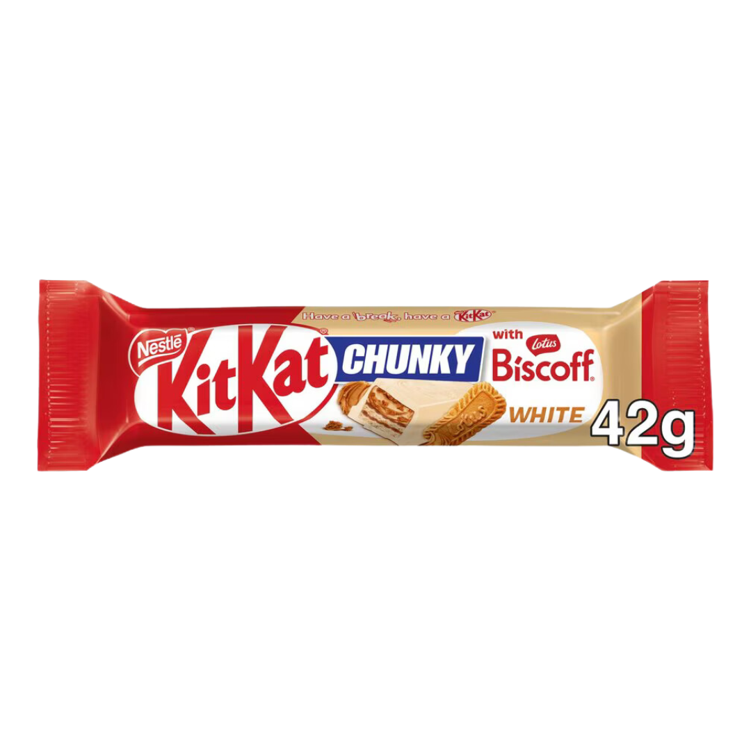 Kit Kat Biscoff White (UK) – Willy Wacky Snacks