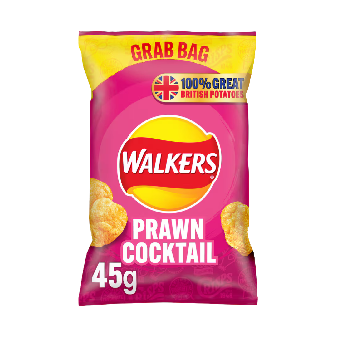 Walkers Prawn Cocktail (UK) 45g – Willy Wacky Snacks