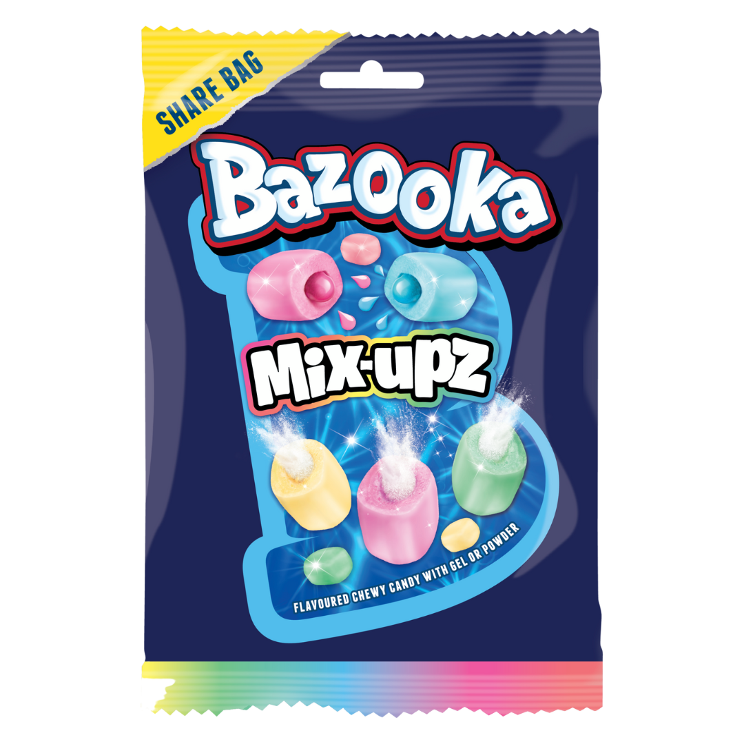 Bazooka Mix-upz (UK) 120g – Willy Wacky Snacks