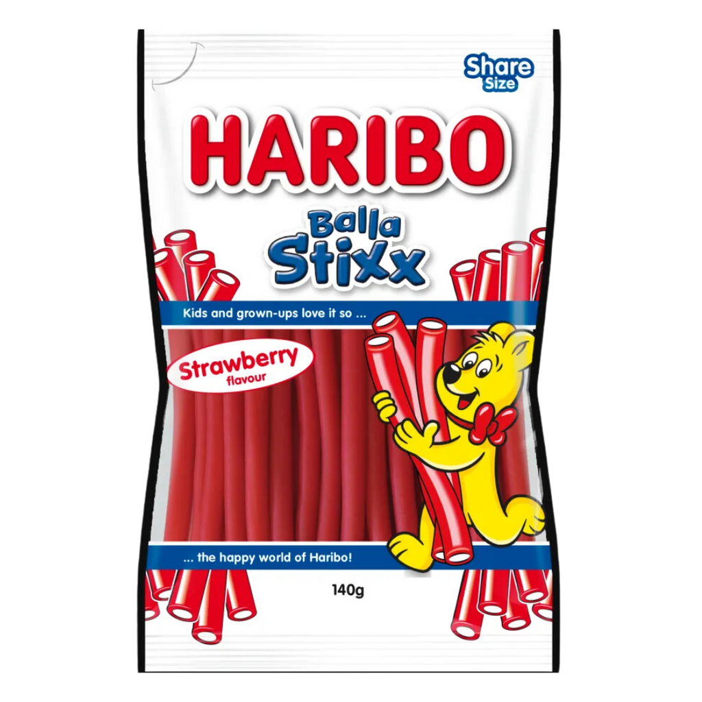 Haribo Balla Stixx Strawberry (UK) – Willy Wacky Snacks