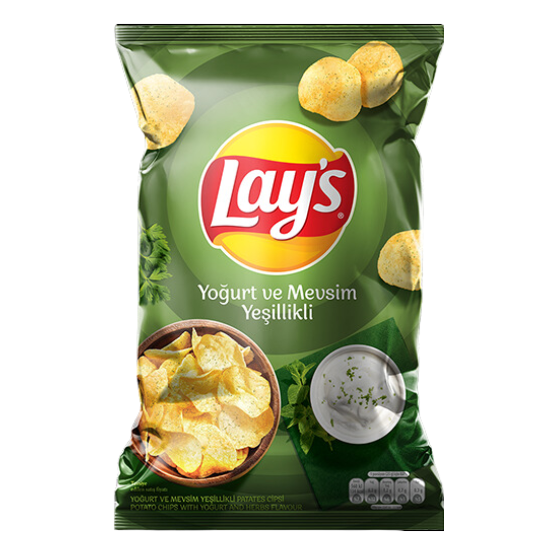 Lay's Yogurt Season Greens (Turkey) 160g – Willy Wacky Snacks
