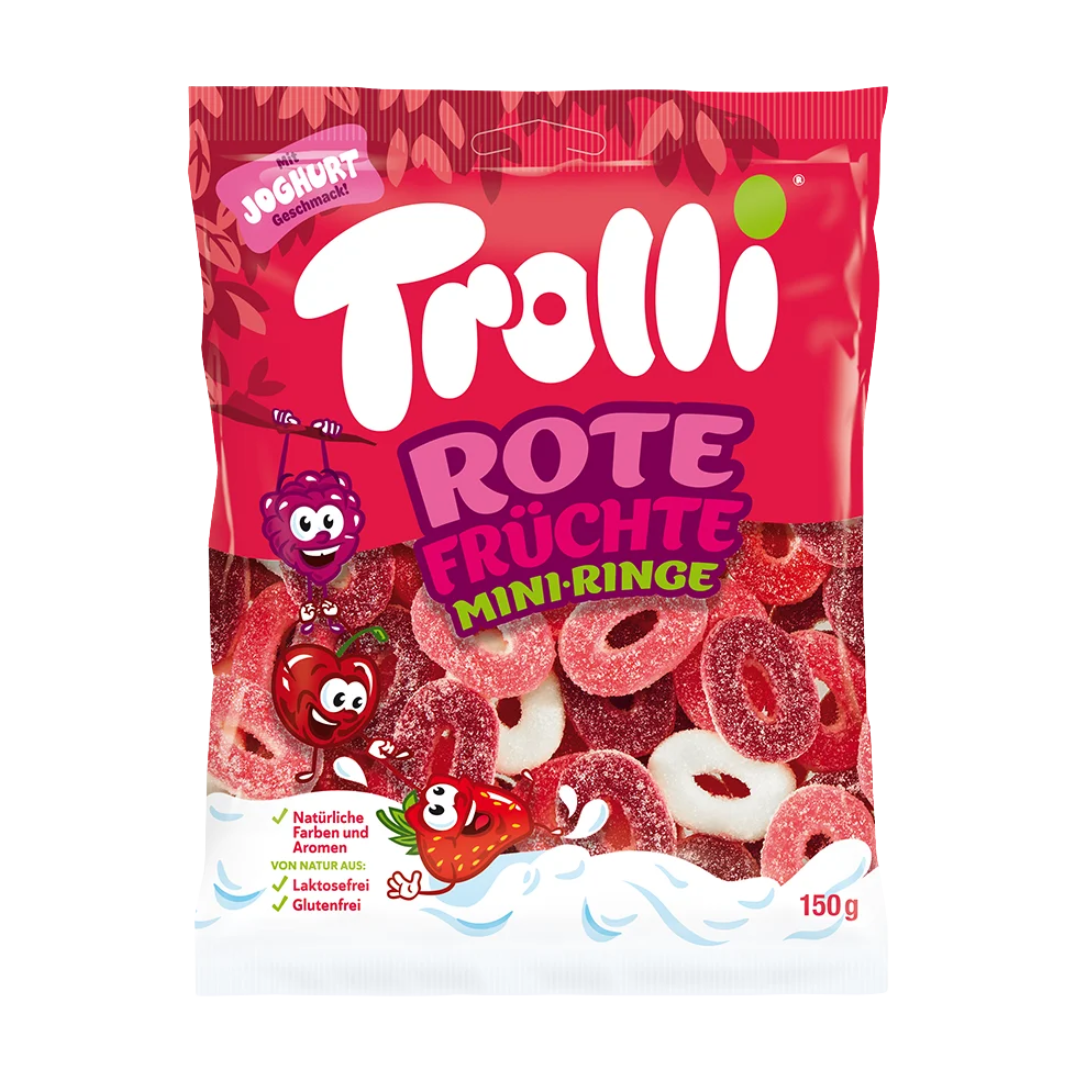 Trolli Rote Fruchte Mini-Ring (Germany) 150g – Willy Wacky Snacks