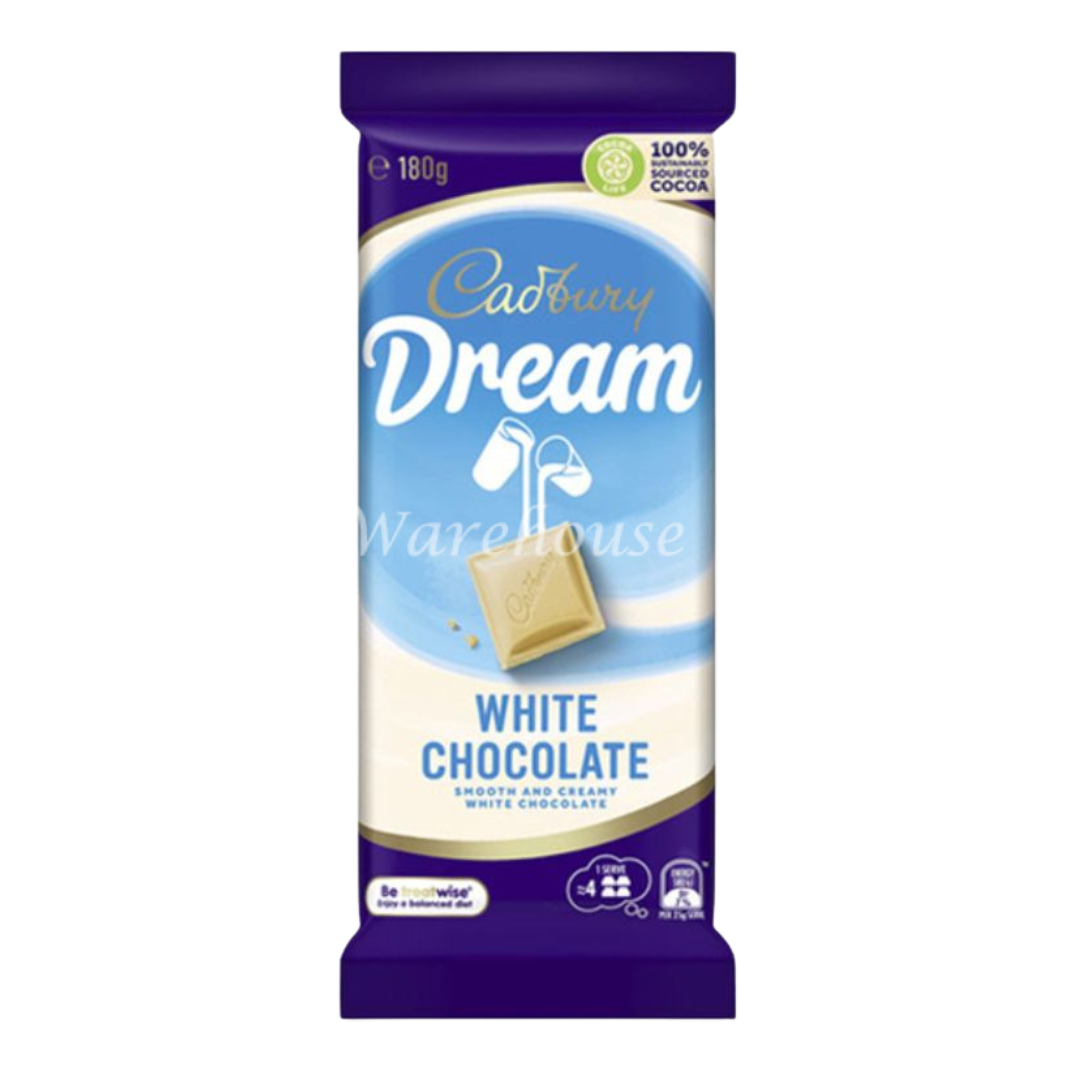 Cadbury Dream White Choco (Australia) 180g – Willy Wacky Snacks
