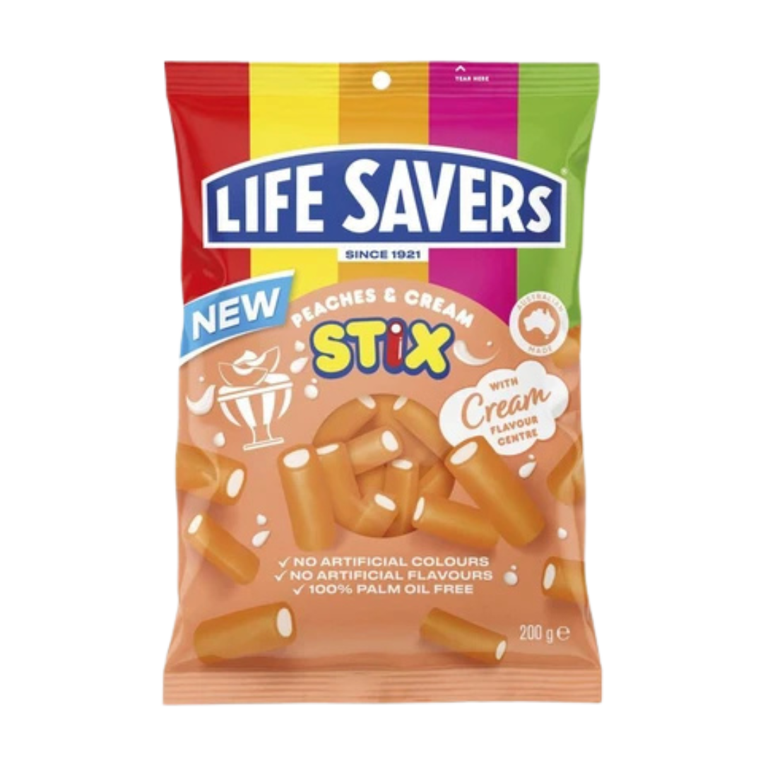 Life Savers Peaches & Cream (Australia) 160g – Willy Wacky Snacks