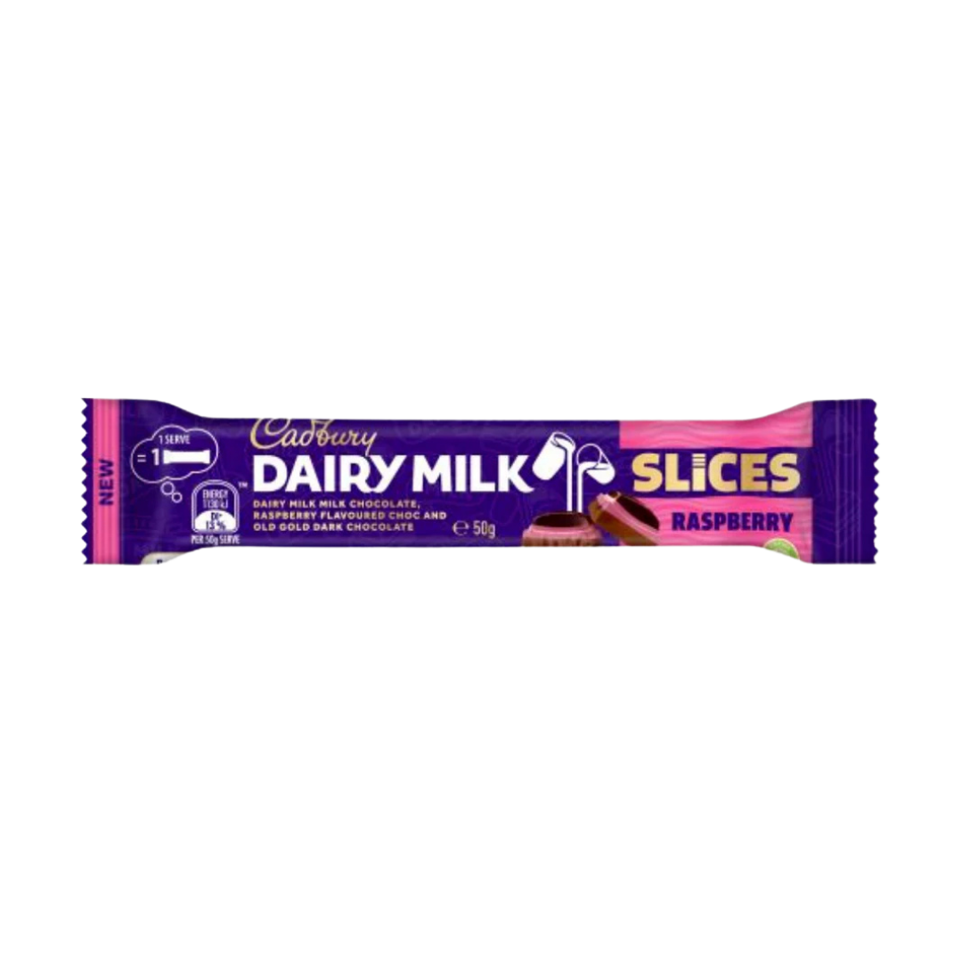 Dairy Milk Raspberry Slices (Australia) 50g – Willy Wacky Snacks