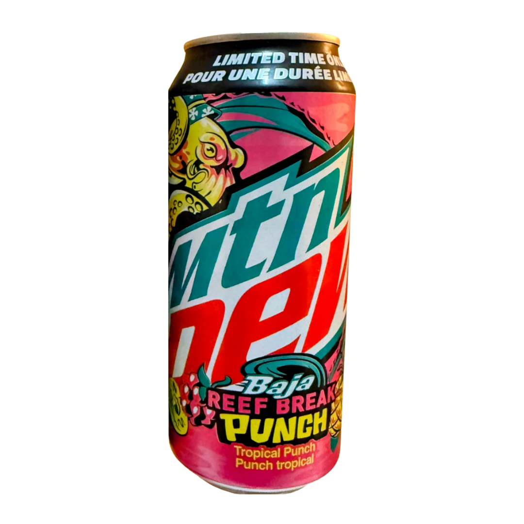Mountain Dew Baja Reef Break Punch (Canada) Lim Ed – Willy Wacky Snacks