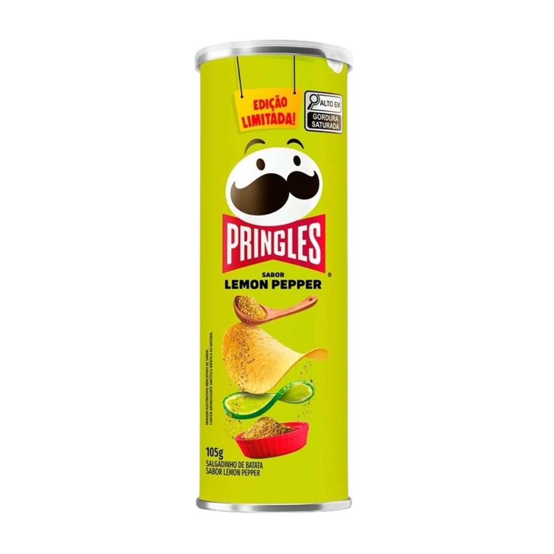 Pringles Lemon Pepper (Brazil) 105g – Willy Wacky Snacks