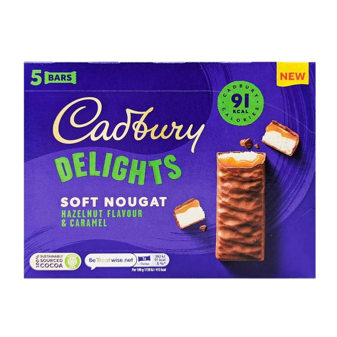 Cadbury Delights Hazelnut Caramel (UK) 5ct – Willy Wacky Snacks