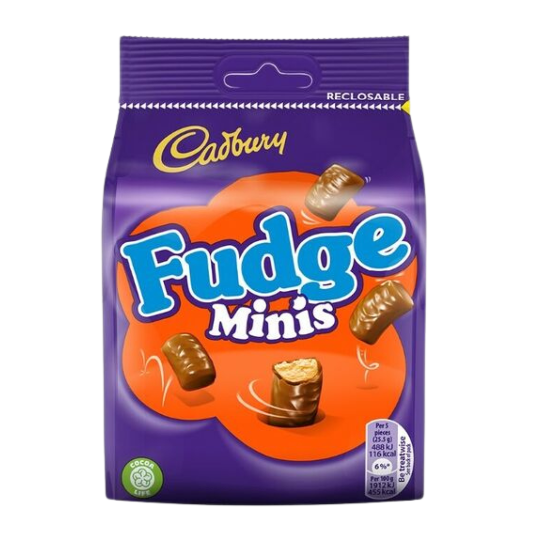 Cadbury Fudge Minis (UK) 120g – Willy Wacky Snacks