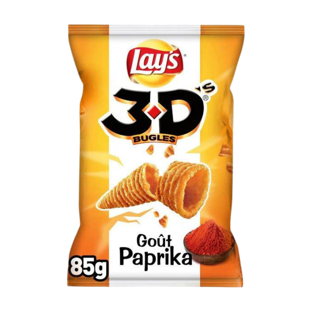 Lays 3D Paprika (France) 85g – Willy Wacky Snacks