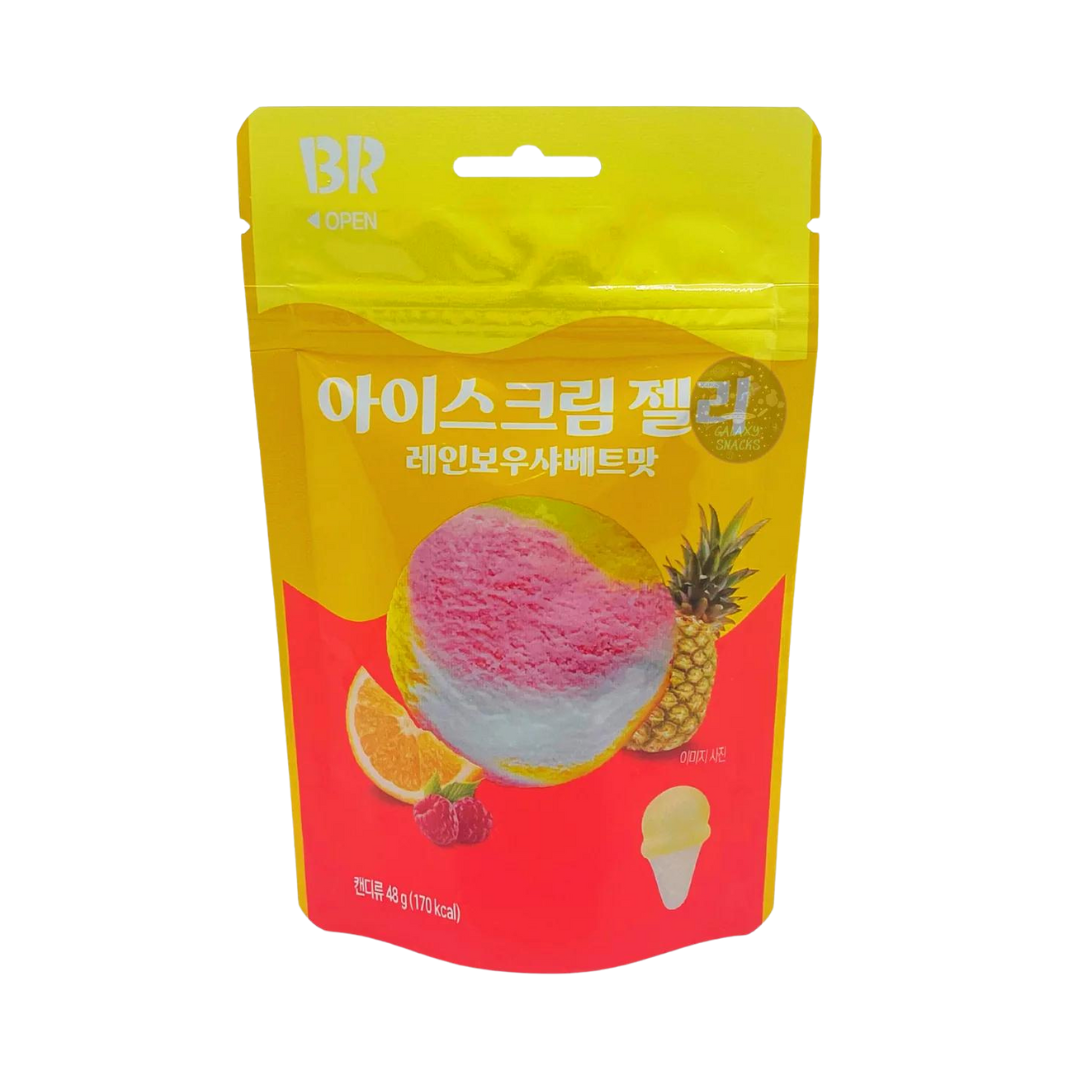 Baskin Robbins Rainbow Sherbet (Korea) – Willy Wacky Snacks