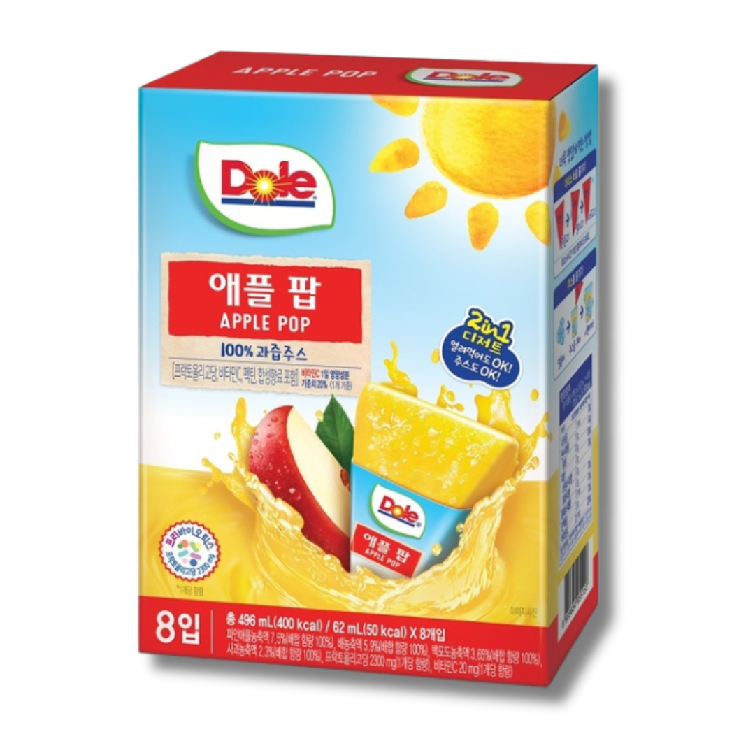 Dole Ice Pops Apple (Korea) 8 Pops – Willy Wacky Snacks