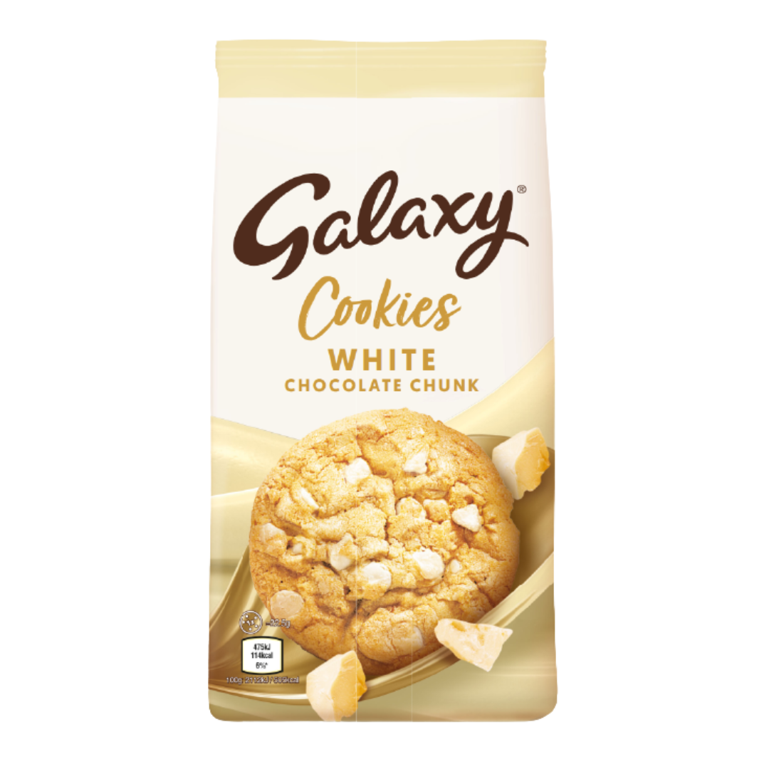 Galaxy White Chocolate Chunk Cookies (Saudi) – Willy Wacky Snacks