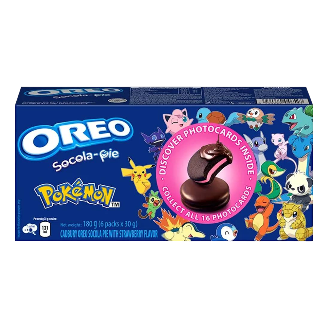 Oreo Strawberry Pokemon Pie (China) 180g – Willy Wacky Snacks