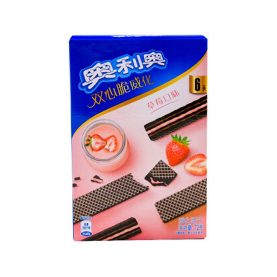 Oreo Strawberry Sandwich (China) 72g – Willy Wacky Snacks