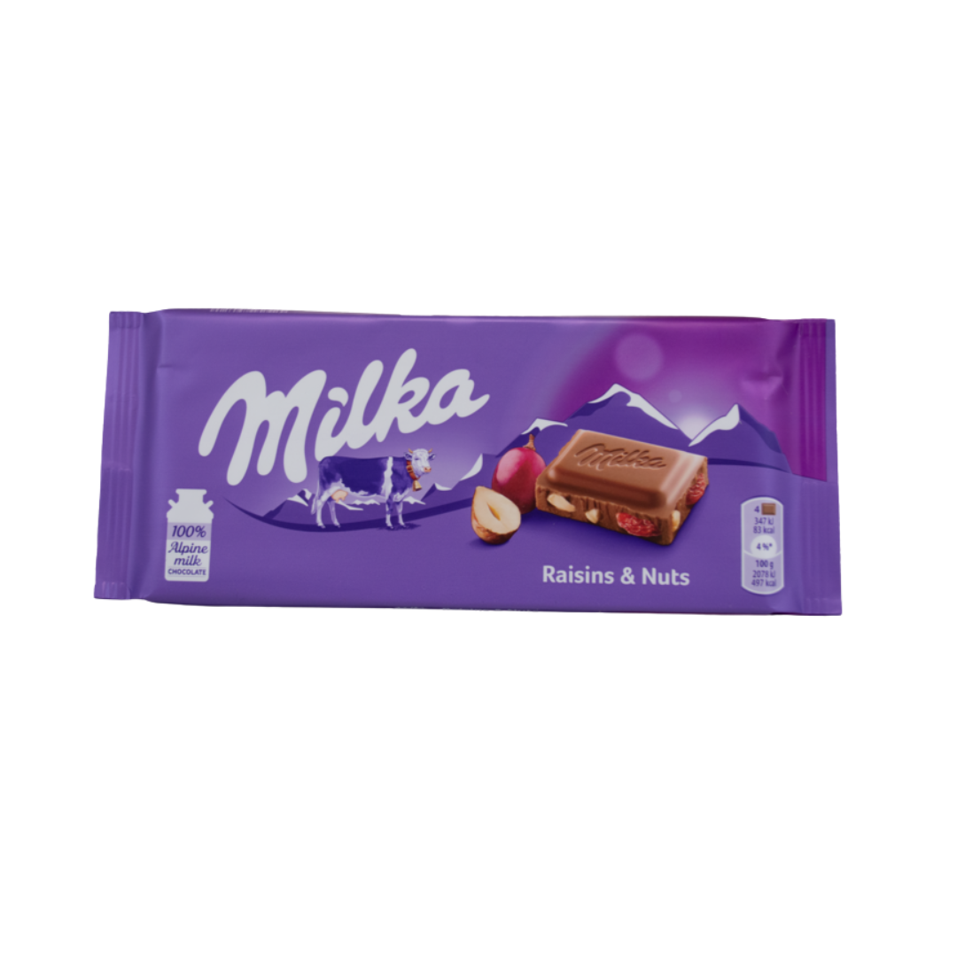 Milka Raisins & Nuts (Germany) 100g – Willy Wacky Snacks