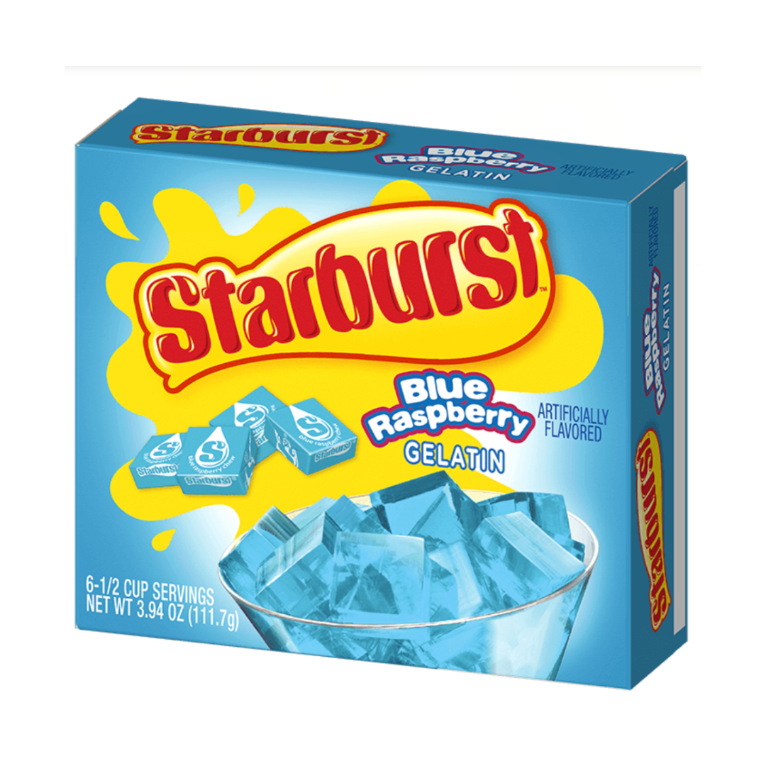 Starburst Blue Raspberry Gelatin – Willy Wacky Snacks