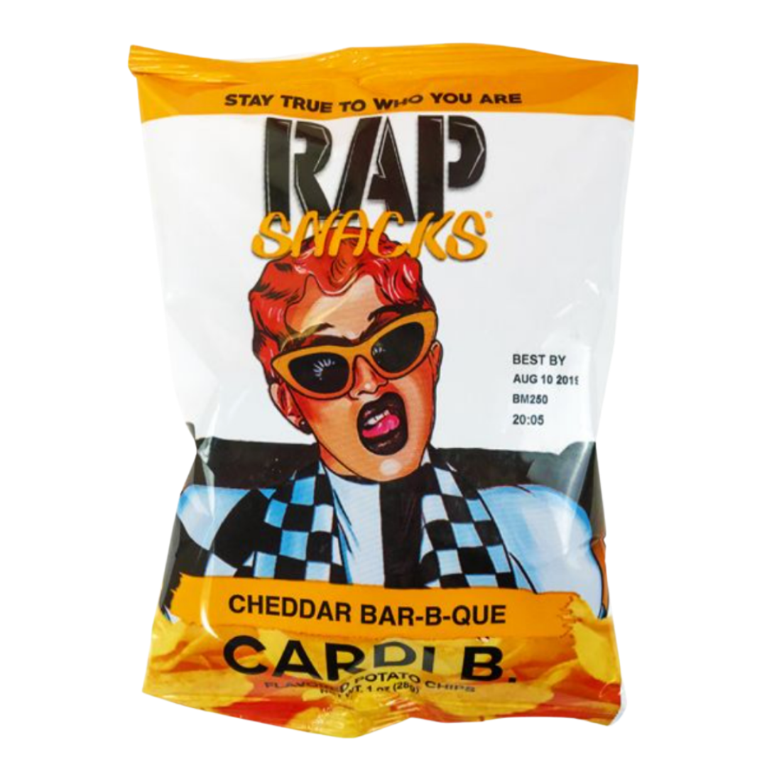 Rap Snacks Cheddar Bar-B-Que Cardi B chips (72g) – Willy Wacky Snacks