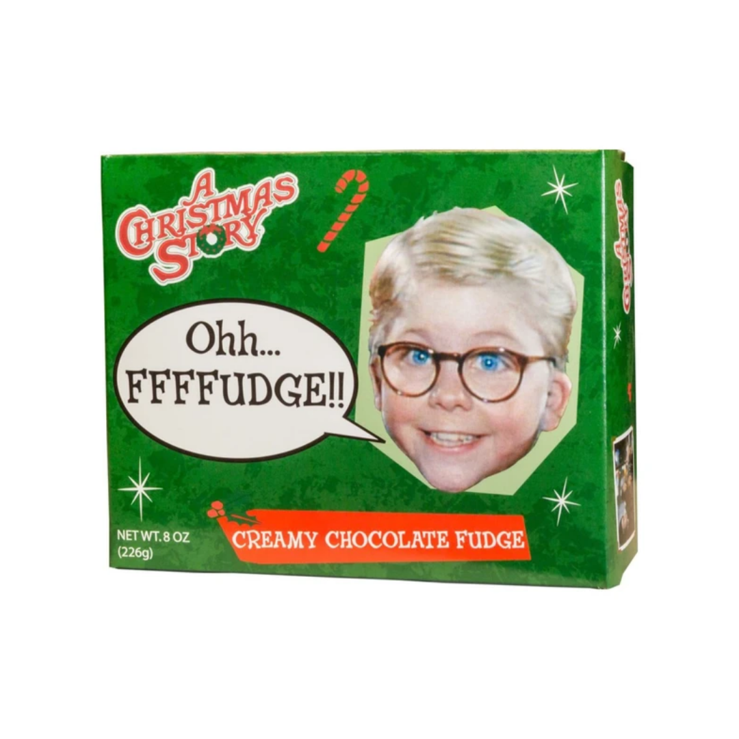 A Christmas Story Creamy Chocolate Fudge Cardboard Box – Willy Wacky Snacks