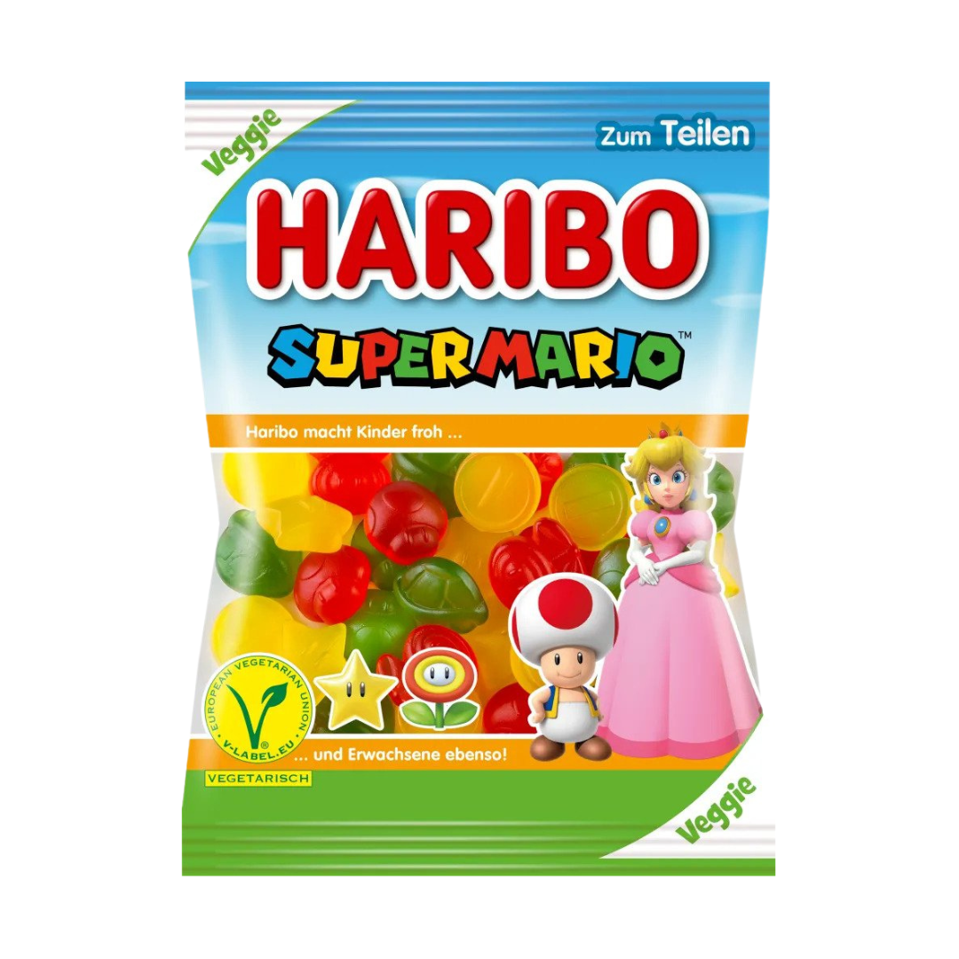 Haribo Super Mario Vegan Gummies (Germany) – Willy Wacky Snacks