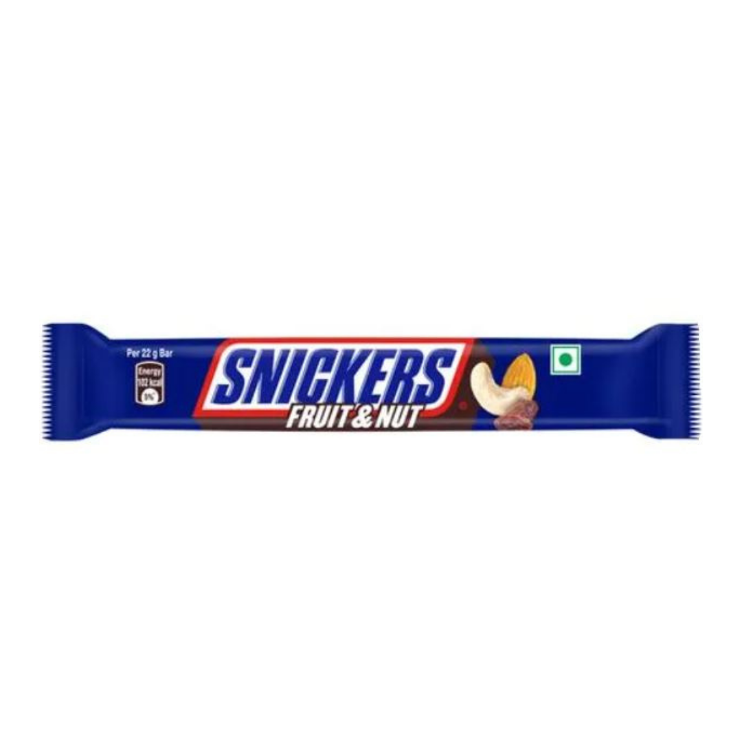 Snickers Fruit & Nuts 22g (India) – Willy Wacky Snacks
