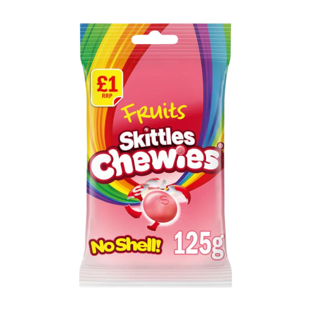 Skittles Fruit Chewies (UK) 125g – Willy Wacky Snacks