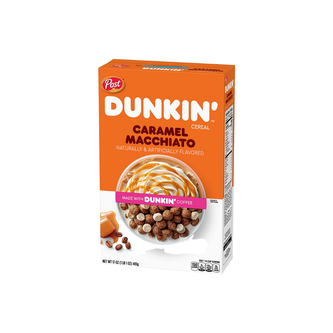 Dunkin' Caramel Macchiato Cereal (11oz) – Willy Wacky Snacks