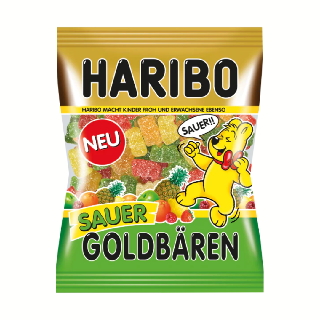 Haribo Sauer Goldbaren (Germany) 200g – Willy Wacky Snacks
