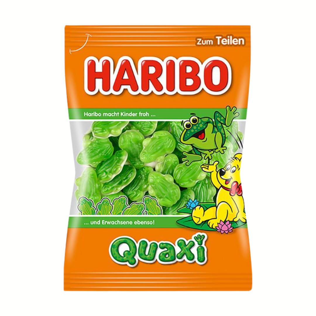 Haribo Quaxi Froschli (Germany) 175g – Willy Wacky Snacks