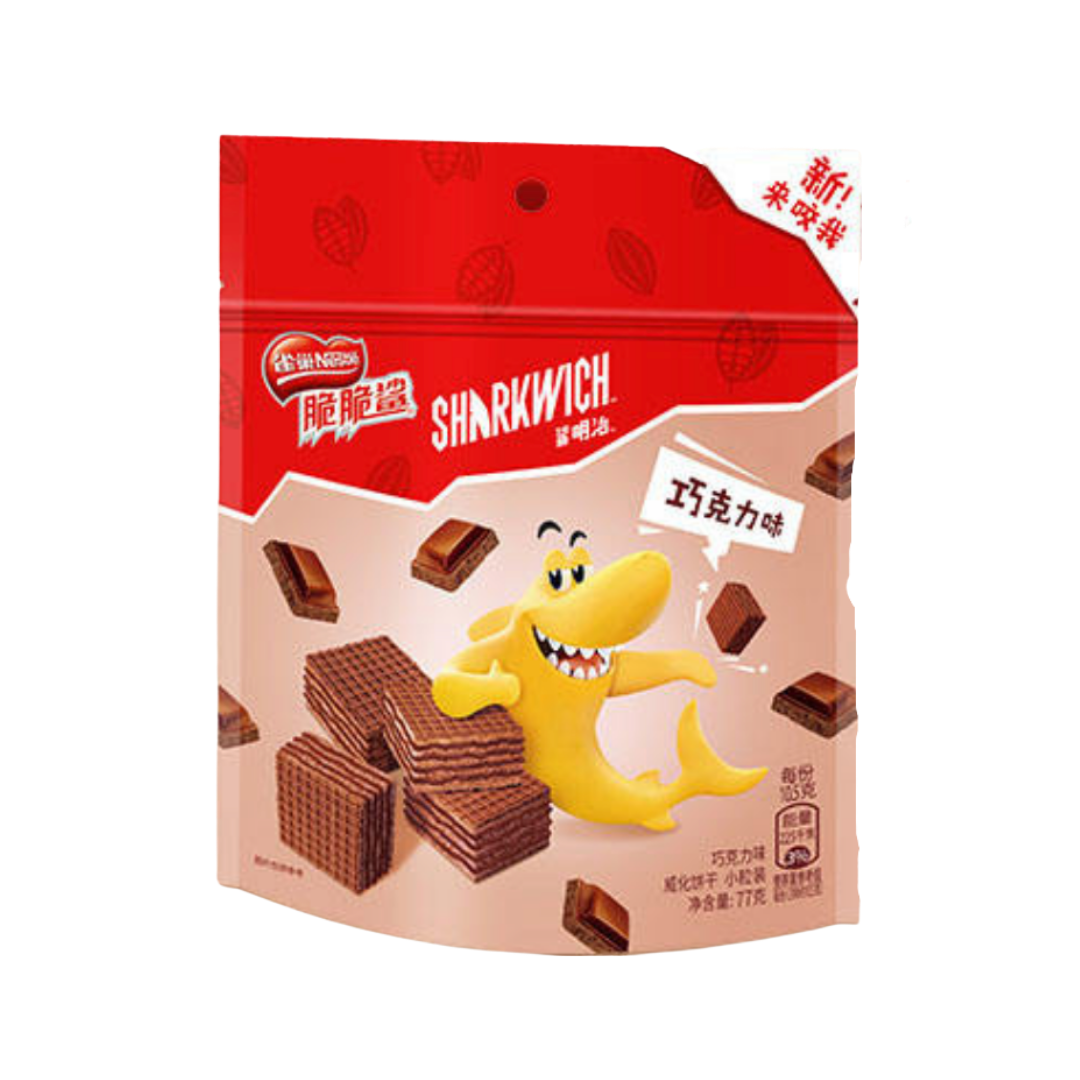 Sharkwich Wafer Bites Chocolate (China) – Willy Wacky Snacks